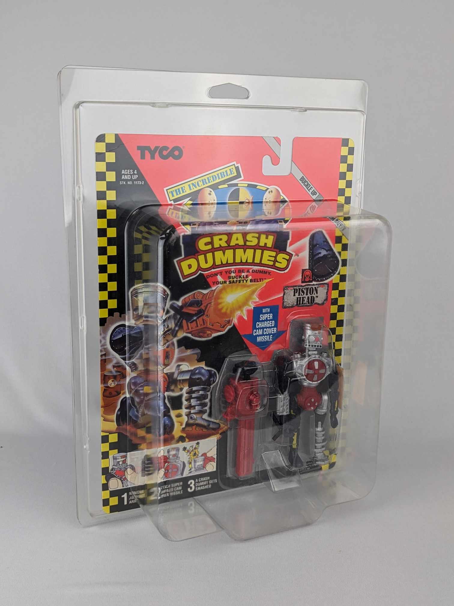 ZOLOWORLD TYCO CRASH TEST DUMMIES ACTION FIGURE UV PROTECTIVE CASE ...